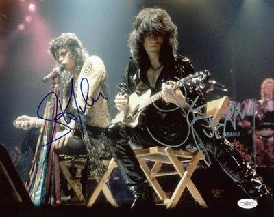 Joe Perry Autographed Photograph - Steven Tyler & Aerosmith 11x14# ...