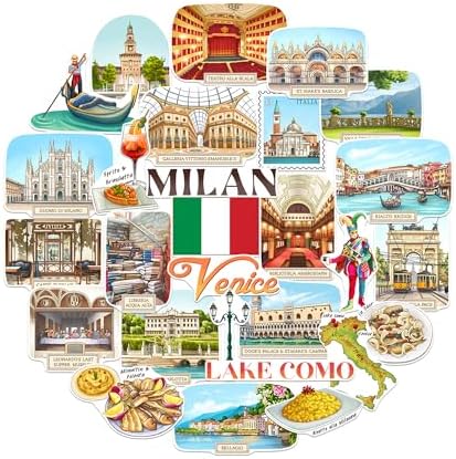 Amazon.com: Navy Peony Historical Rome Travel Stickers (28pcs ...
