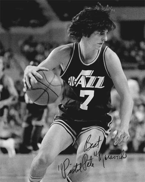 Amazon.com: Ikonic Fotohaus Pete Maravich Signed Photo Autograph Print ...