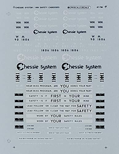 Amazon.com: Railroad Decal Set - Chessie System/Western Maryland ...