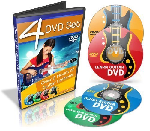 Amazon.com: 9 Hours Guitar Lessons - Learn How to Play Guitar - 4 DVD ...