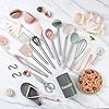 Amazon.com: COOK WITH COLOR Silicone Cooking Utensils, Kitchen Utensil ...