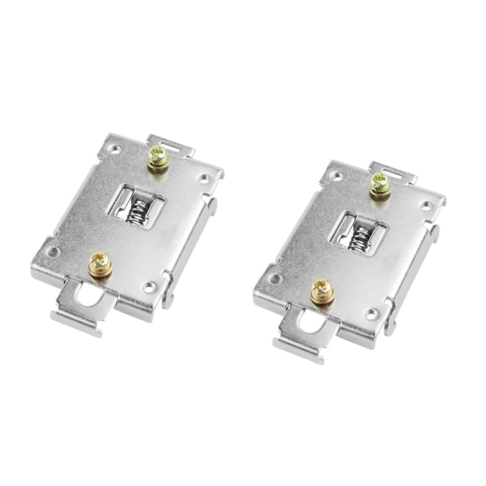 Amazon.com: ZYAMY 2PCS Rail Mounting Bracket Metal 35mm DIN Electrical ...