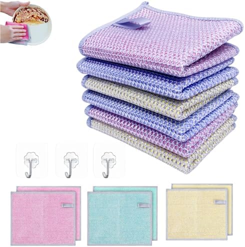 Amazon.com: Afiemire 2024 New Multipurpose Wire Miracle Cleaning Cloths ...