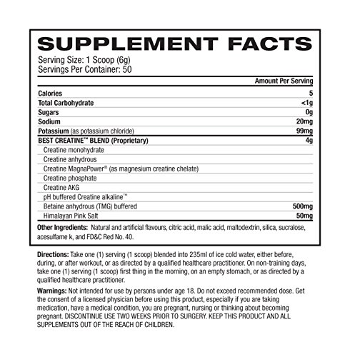 BPI Best Creatine to Increase Energy, Strength, and Muscle Mass, 50 ...