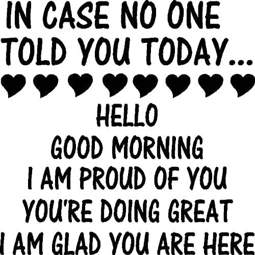 Amazon.com: In Case No One Told You Today...Hello Good Morning Vinyl ...