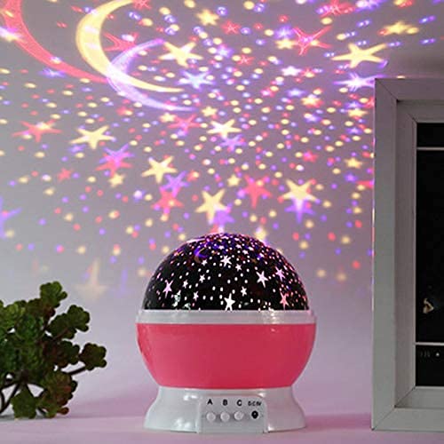 CBEX Star Night Light Projector, Baby Lights with 4 LED Bulbs 8 Light ...