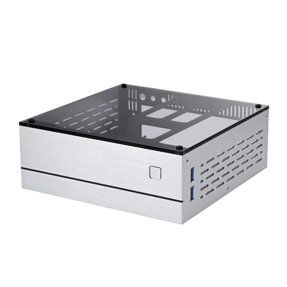 Buy Aluminum Mini-ITX HTPC Desktop Computer Chassis Horizontal Computer ...