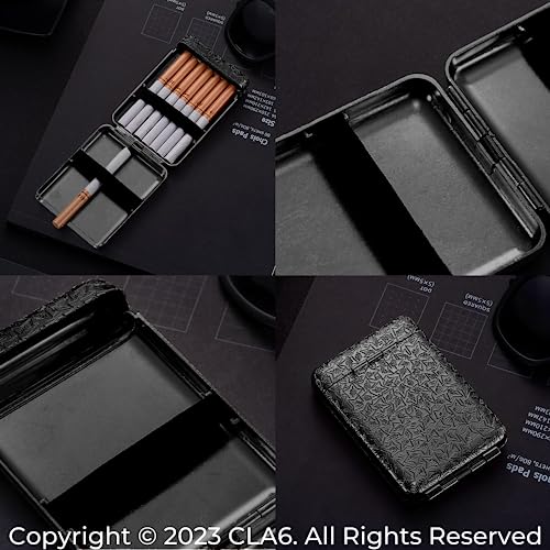 CLA6 Metal Cigarette Case | Smart Internal Divider | Retro and Stylish ...
