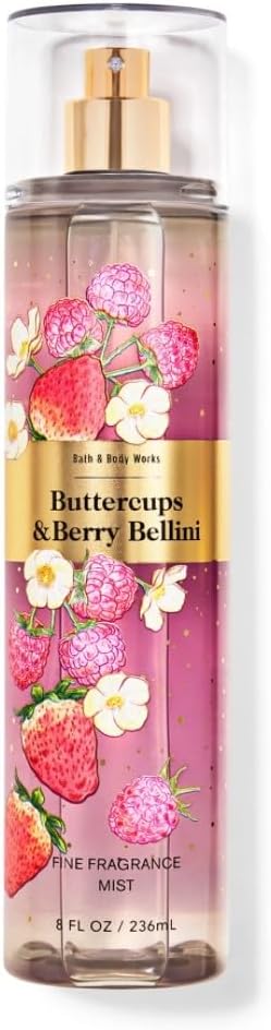 Amazon.com : Bath and Body Buttercups & Berry Bellini Fine Fragrance ...