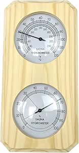 Amazon.com : HJJKKH Sauna Thermometer Hygrometer, 2 in 1 Indoor Wooden Sauna Fahrenheit ...