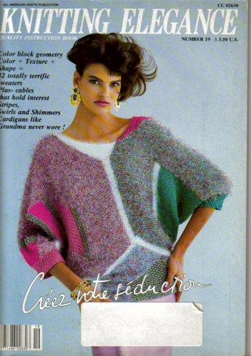 Knitting Elegance - Number 19 (Color Block Geometry, Color + Texture ...