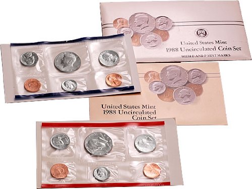 1988 US Mint Uncirculated Coin Set at Amazon's Collectible Coins Store