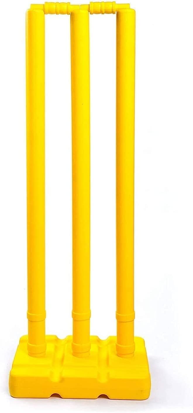Amazon.com : Crompack Plastic Cricket Wicket Set + Unbreakable Plastic ...
