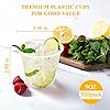 Amazon.com: Lilymicky 300 Pack 9 oz Disposable Clear Plastic Cups, 9 ...