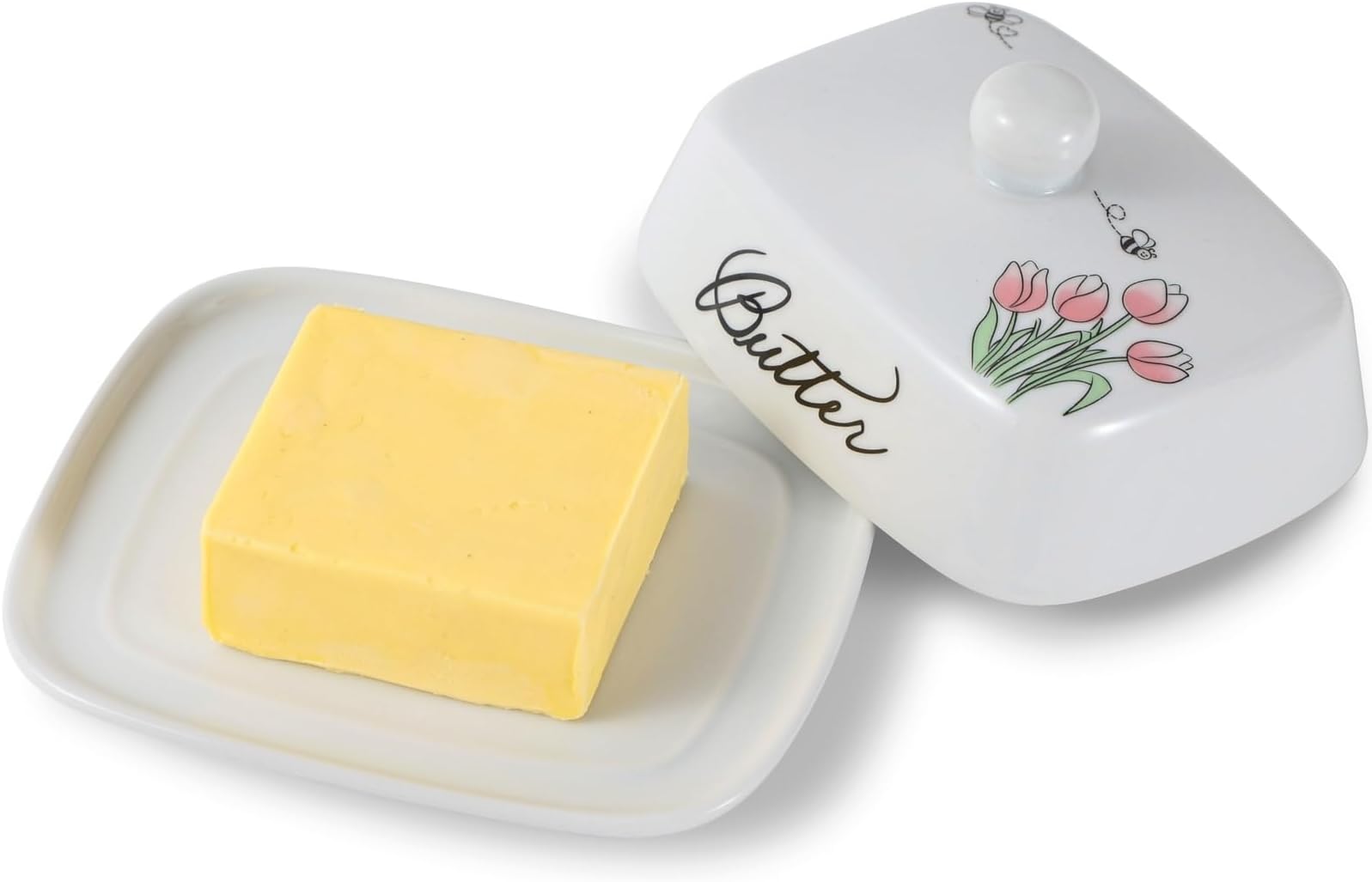 Amazon.de: PULLMER Butterdose aus Keramik mit Deckel, dickwandiger ...