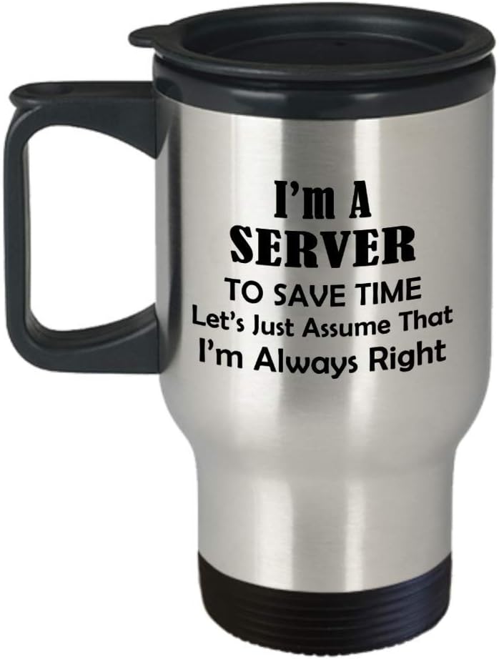 Amazon.com: Gifts for Server Travel Mug Insulated Stainless Steel ...