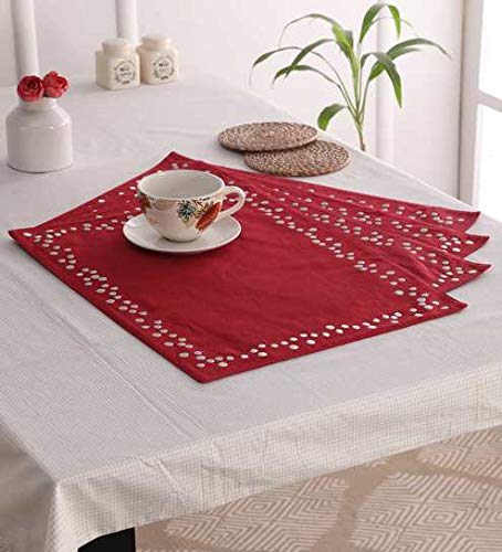 Buy SOLAJ - Designer Cotton Mat Set of 4. Online at Low Prices in India ...