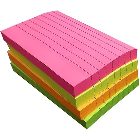 KABEER ART Sticky Notes 3 x 4 Inch Pads, 500 Sheets (5 Colors x 100 ...