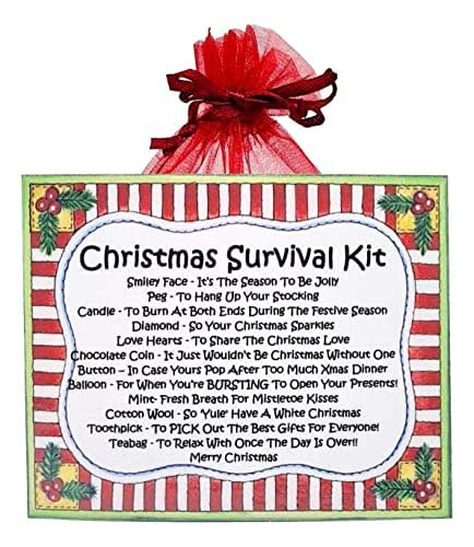 Christmas Survival Kit - Fun Novelty Gift & Greetings Card Alternative ...