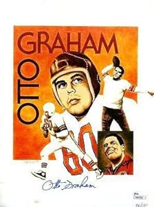 Otto Graham Authenticated Autograph 9x11 Litho Photo Signed - JSA ...