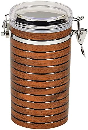 Amazon｜パール金属 保存容器 キャニスター 瓶 880ml 18-8 ステンレス製 ロック式 透明蓋 コーヒー豆 サティーナ HB ...