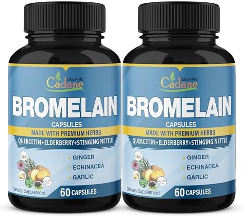 Amazon.com: Organic Cadane 2 Packs 60caps of Bromelain Supplement ...