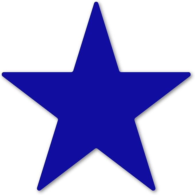 Amazon.com: Magnet America Dark Blue Star Magnet is 4" x 4" Made for ...