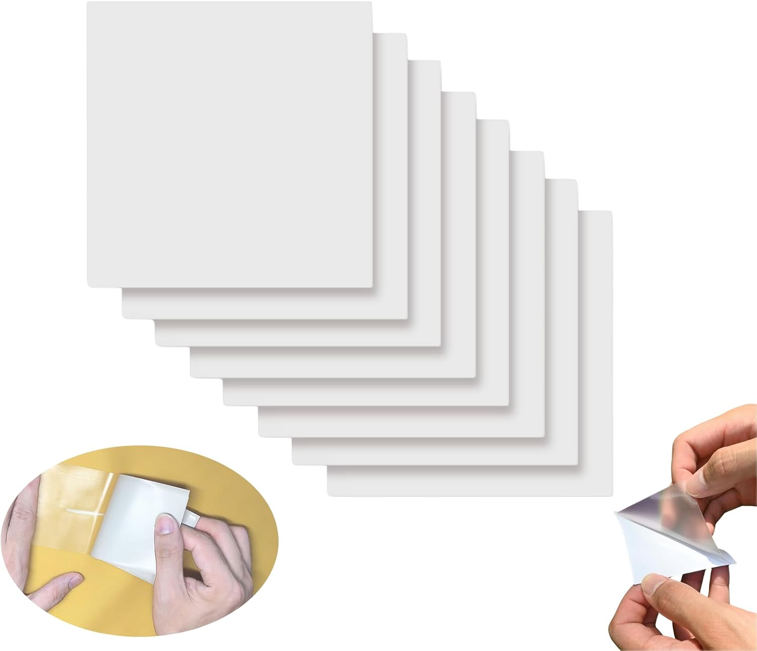 CINTIWALL Puncture Repair Kit - 8 Large TPU Waterproof Patches (3.46" x ...