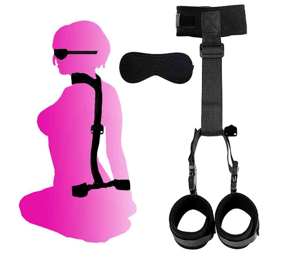 Amazon.com: Bondageromance Restraint Kit Couples Under King Bed Sex Handcuffs and Restraints for ...
