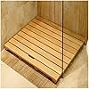 Amazon.com: ZXCVBAS Luxury Bamboo Mat Wood Shower Mat,Bamboo Bath Mat ...