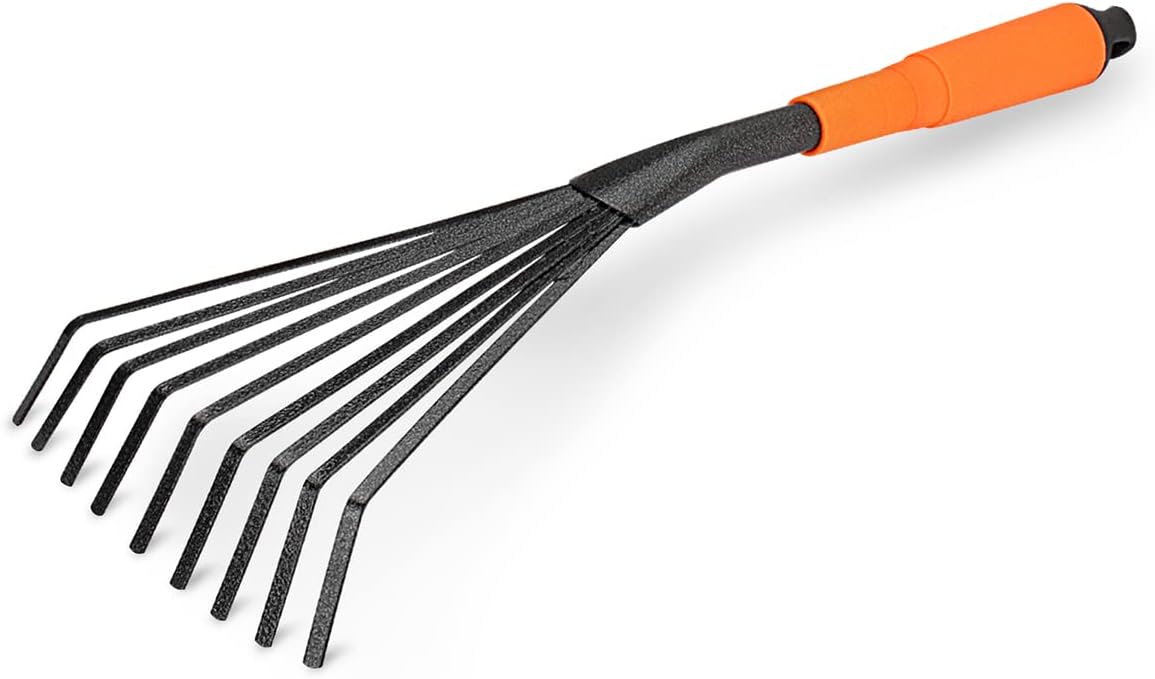 Amazon.com : BLACK+DECKER BD1537 Steel Fan Rake : Small Rake : Patio ...