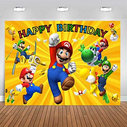 Amazon.com : 7x5FT Super Mario Photography Vinyl Photo Background for ...