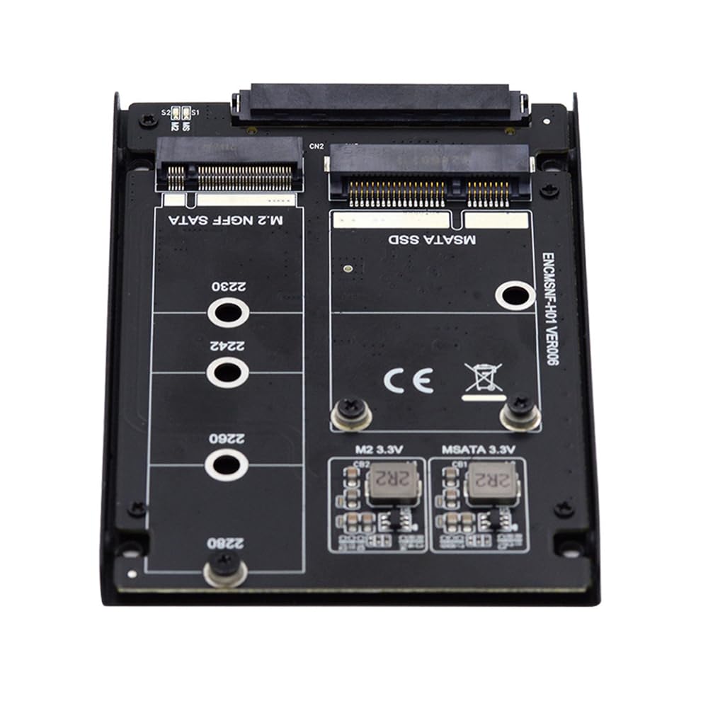 Amazon.com: Cablecc B+M SSD Card Dual MSATA NGFF JBOD Raid0 Span Bridge ...