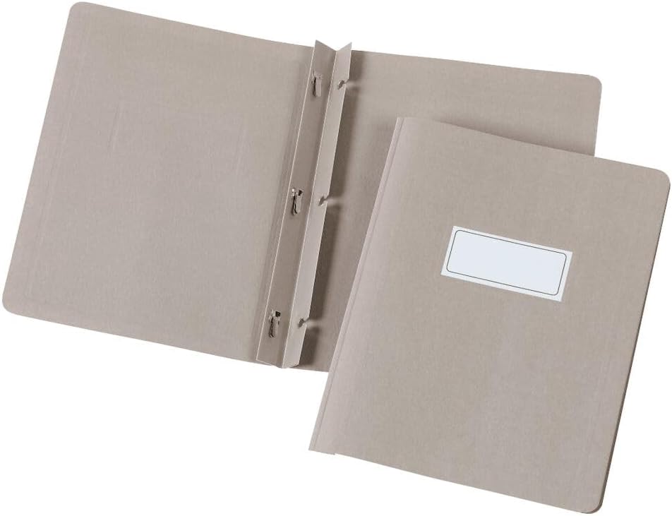 Oxford Duotang Panel & Border Report Cover, Letter Size, Grey, 100 ...