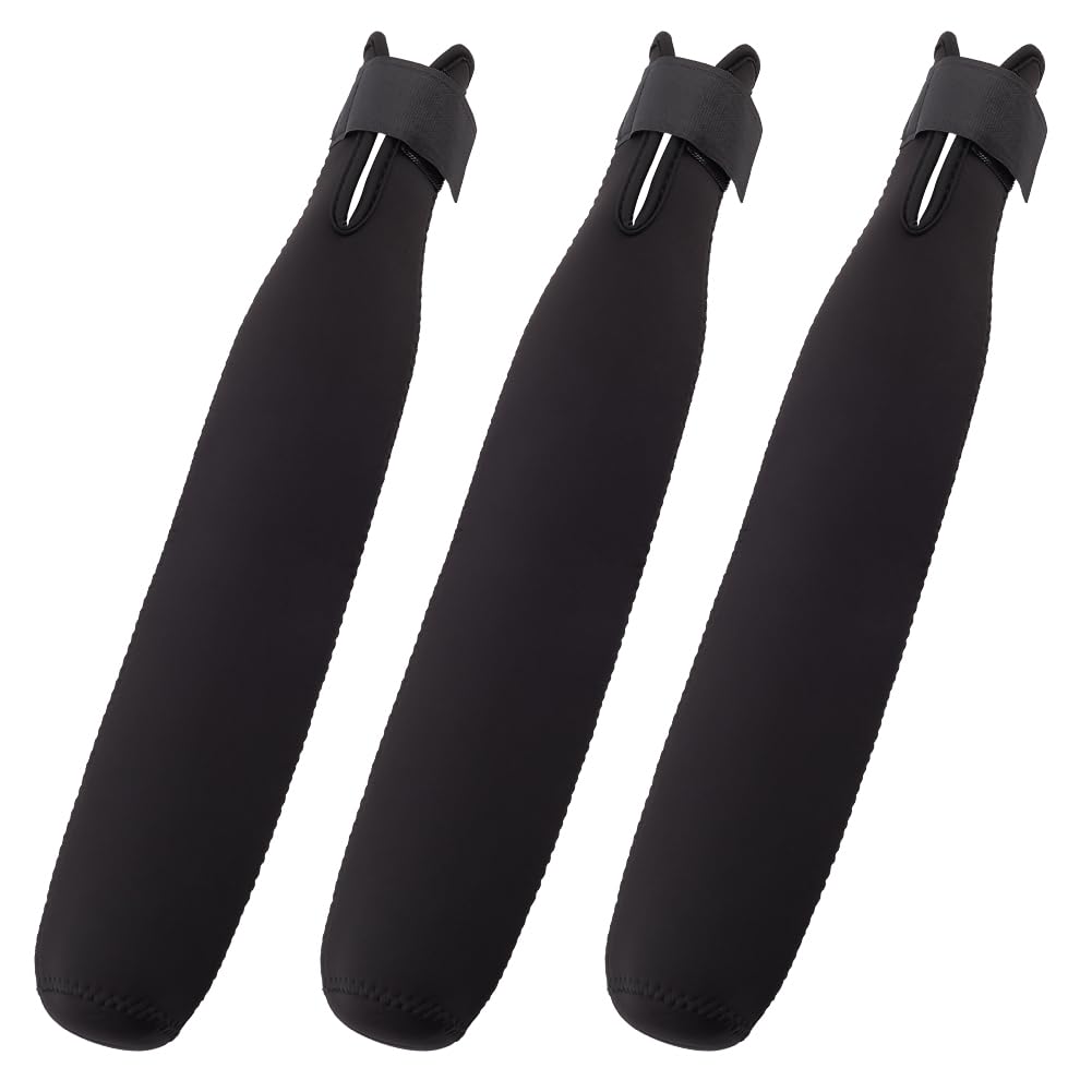 Amazon.com : FREEBLOSS 3pcs Baseball Bat Sleeve Black Neoprene Rubber ...