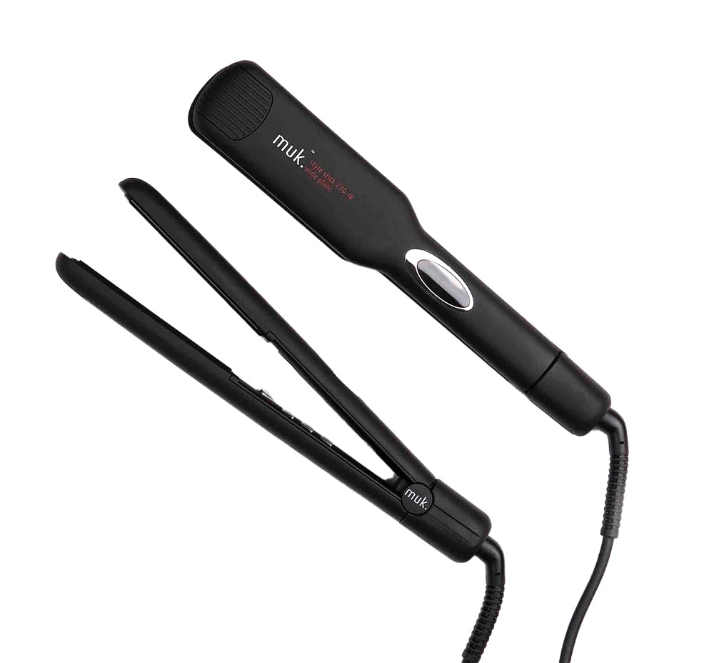 MUK. Style Stick 230IR Wide Plate - Wide Professional Hair Straightener ...