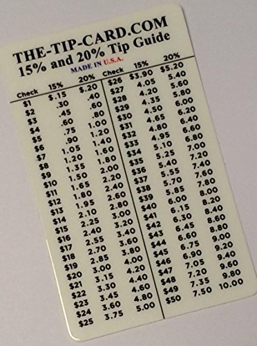 Pocket Card Tip Table Calculator Calc | Amazon price tracker / tracking ...