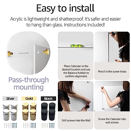 Snapklik.com : Premium Ultra-Clear Acrylic Dry Erase Writing Board ...