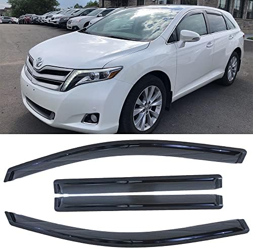 Amazon.com: Wensdy 4pcs Side Window Wind Deflectors,Outside Mount Shade ...