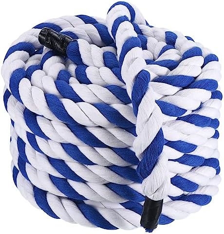 PATIKIL 1 Inch x 50 Feet Natural Twisted Cotton Rope, 3 Strand Strong ...