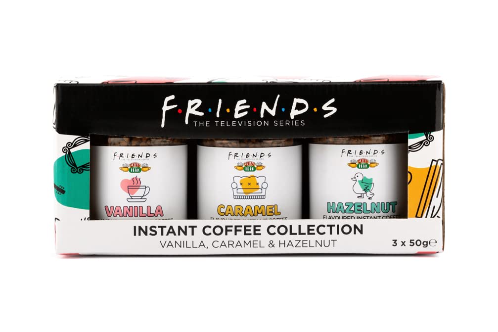 cafféluxe | FRIENDS Flavoured Instant Coffee Gift Set | 3 x 50g coffee ...
