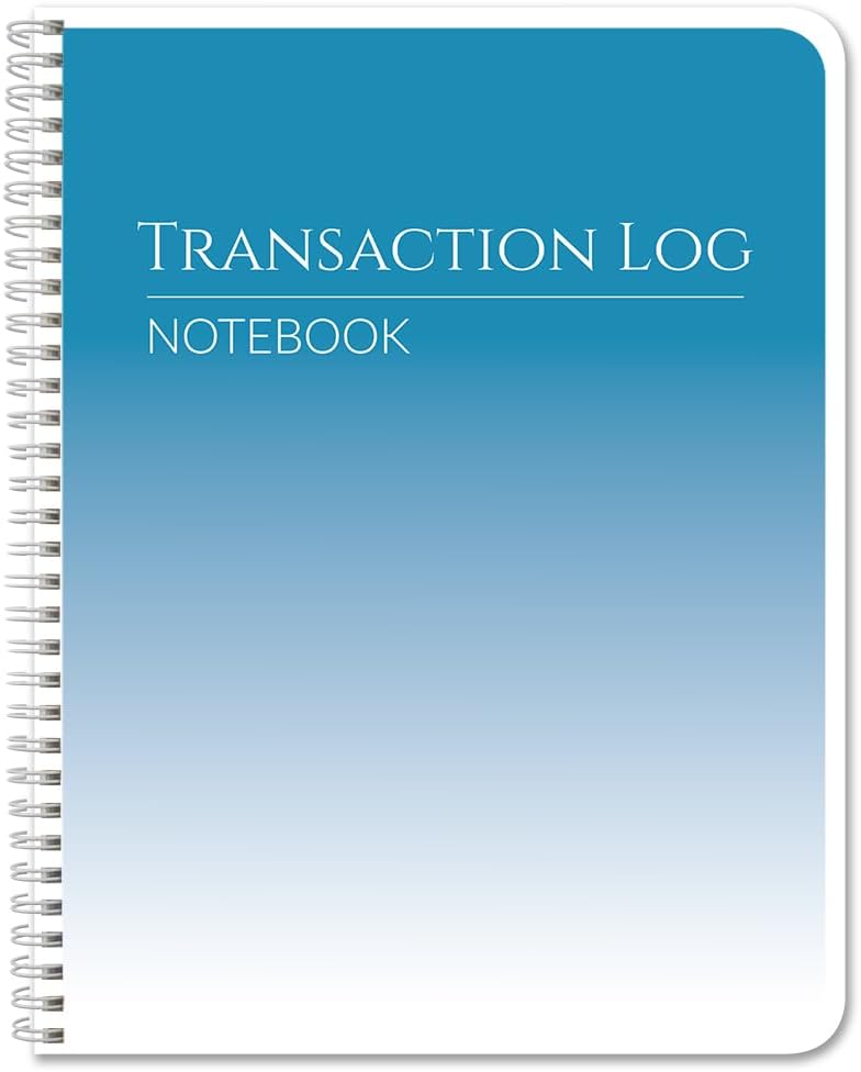 Amazon.com : BookFactory Transaction Log Book/Transactions Notebook ...