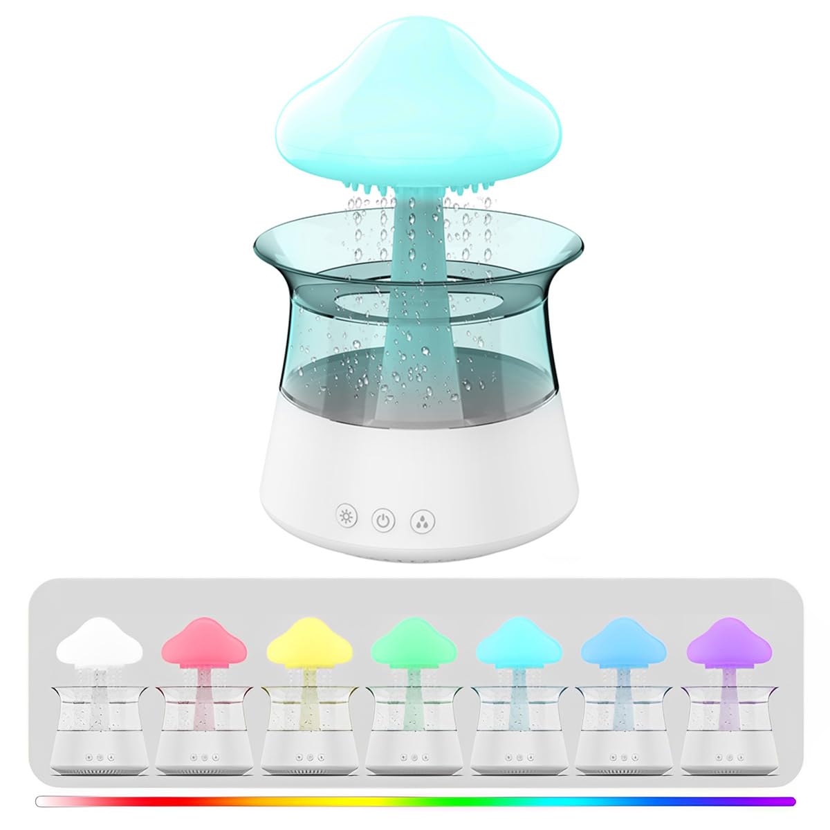 Snapklik.com : HOTBEST Rain Cloud Humidifier Water Drip, 2 In 1 Rain ...