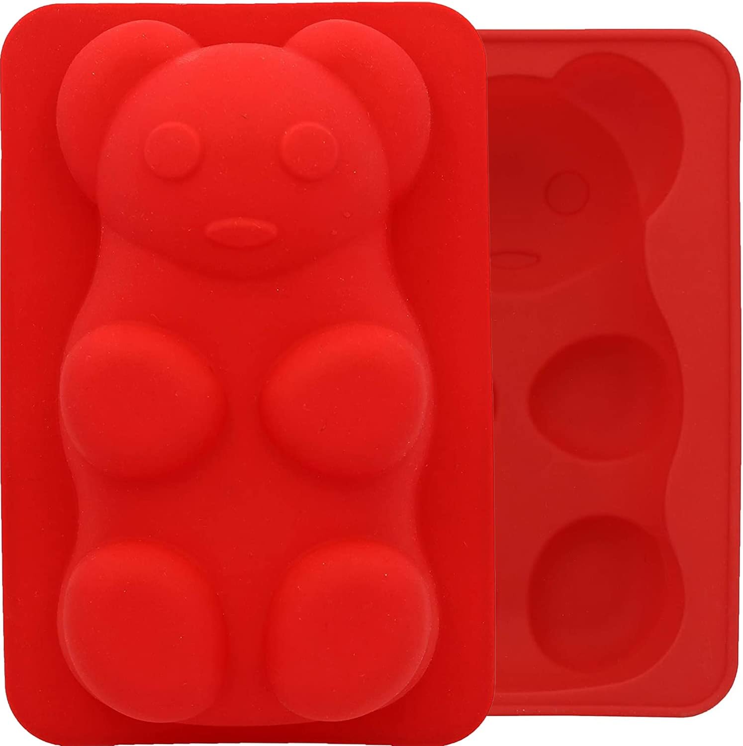 Amazon.com: 2PCS 3D Bear Shape Chocolate Mold, Mini Breakable Bear ...