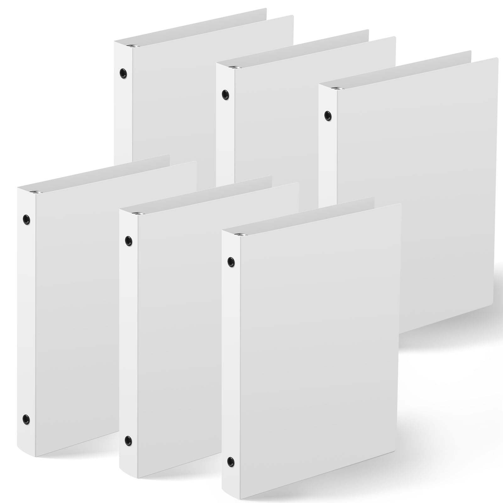 Amazon.com : Henoyso 6 Pcs 1 Inch Mini 3 Ring Binder, Fits 5.5" x 8.5 ...