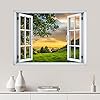 SIGNWIN Removable Wall Sticker/Wall Mural Window View Sunset Sky ...