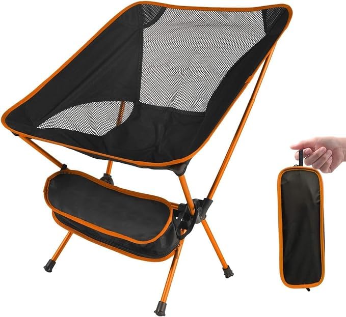 Kresal Portable Camping Chair, Compact Ultralight Folding Backpacking ...