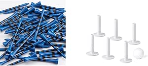 Amazon.com : MAZEL Blue Bamboo Golf Tees 50 Pack & Rubber Tees 6 Pack ...