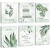 Amazon.com: CHDITB Inspirational Plant Art Office Decor, Positive ...